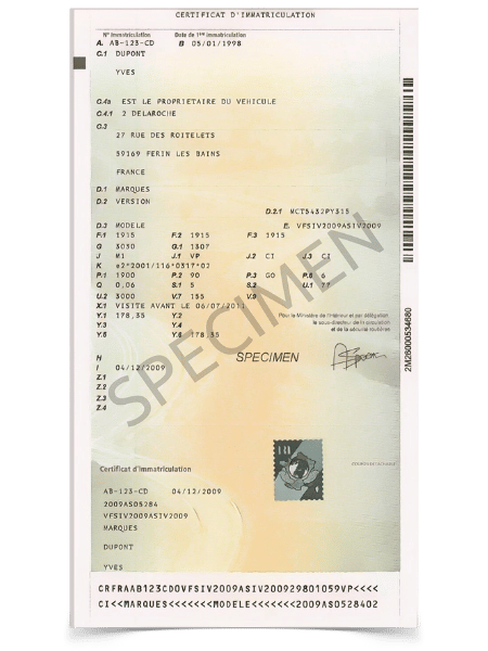 numéro de formule carte grise : qu'est-ce que c'est où le trouver